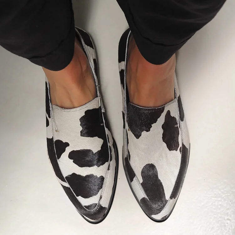 Becca | Cow Print Slip-Ons – The Bennett Sisters Bozeman